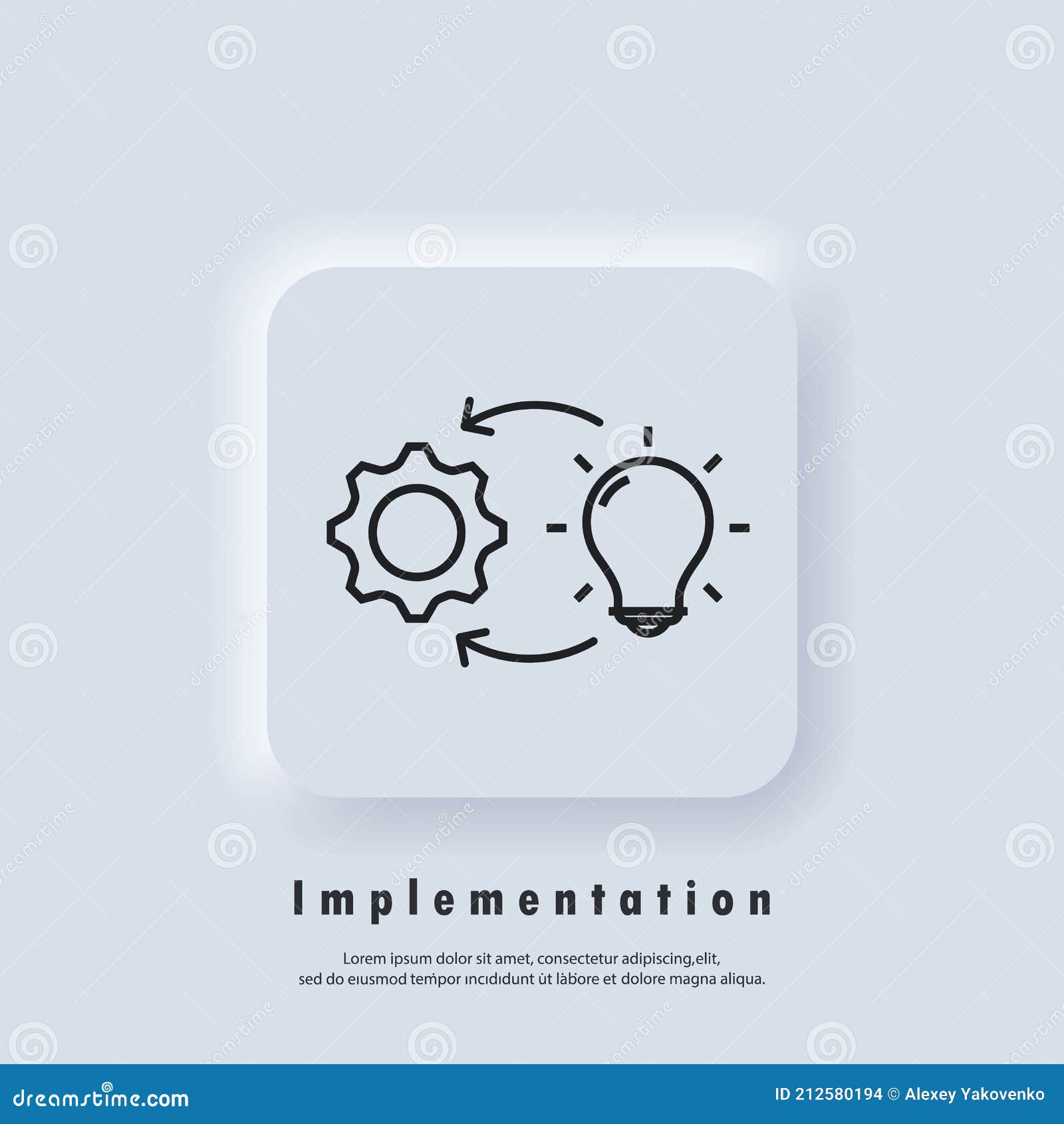 Implementation Icon. Process Icon. Creature, Introduction ...