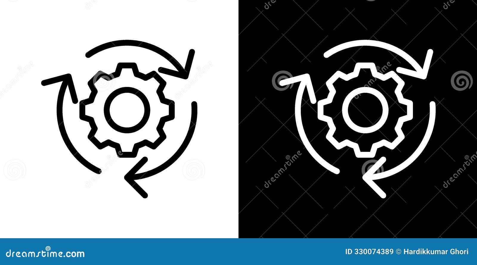 Implementation Icon Vector Set on White Background Stock Illustration ...