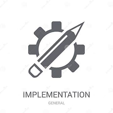 Implementation Icon. Trendy Implementation Logo Concept on White Stock ...
