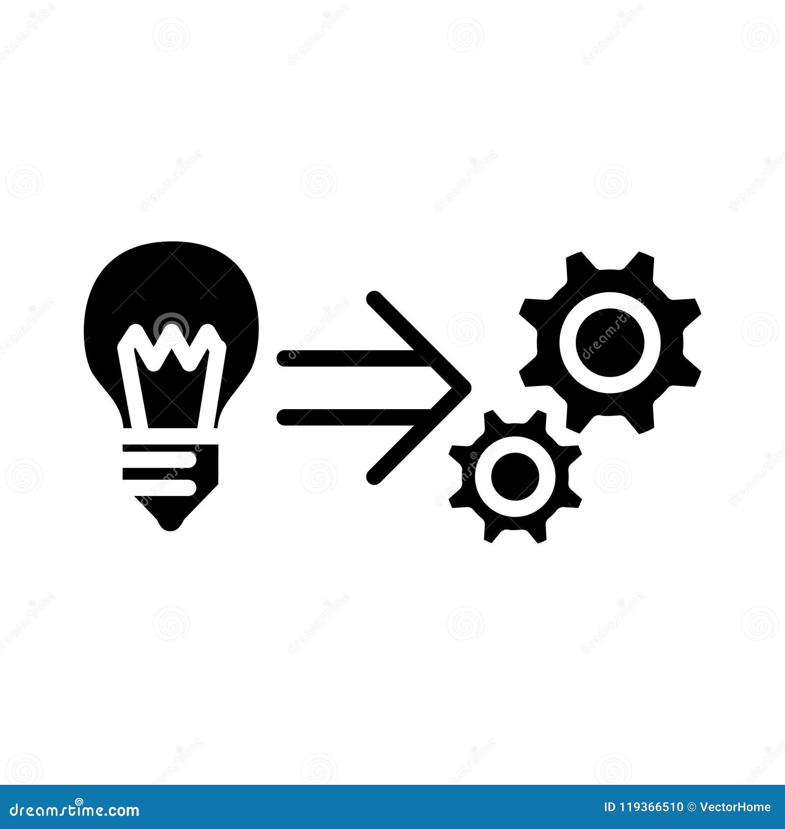 Implementation Icon. Creative Cycle Symbol Cartoon Vector ...