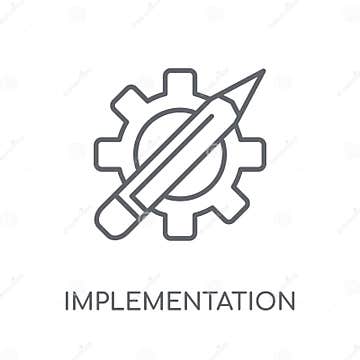 Implementation Linear Icon. Modern Outline Implementation Logo C Stock ...