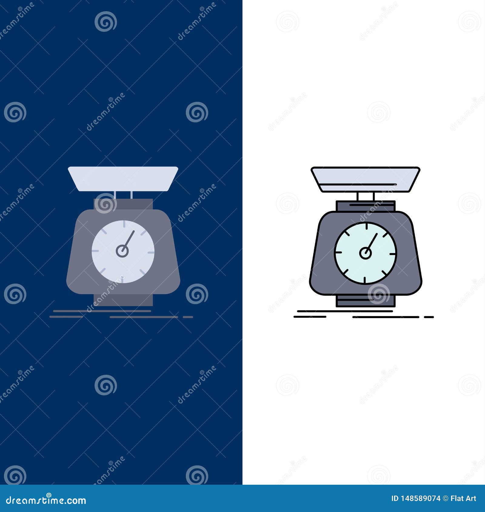 Implementation, Mass, Scale, Scales, Volume Flat Color Icon Vector ...