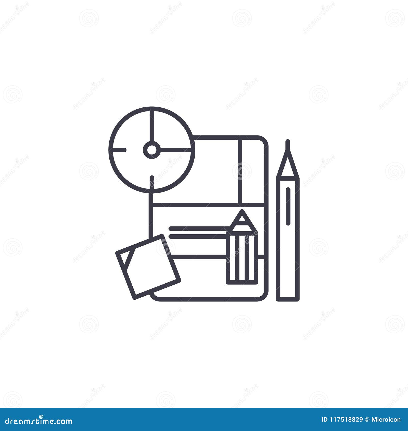 Implementation Plan Linear Icon Concept. Implementation Plan Line ...