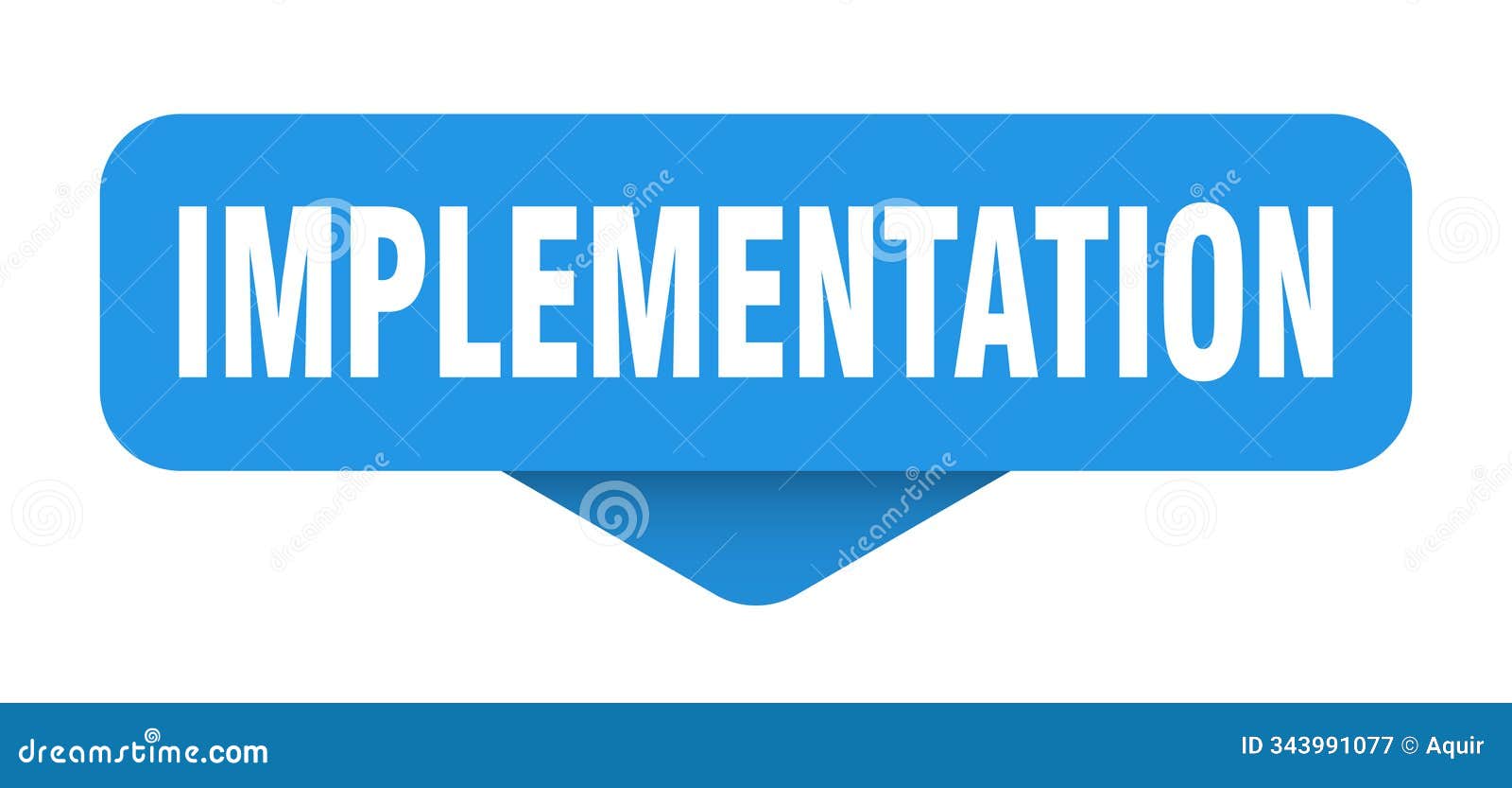 Implementation Sticker. Implementation Sign On Transparent Background ...