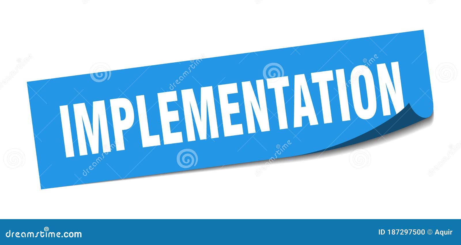 Implementation Sticker. Implementation Sign On Transparent Background ...