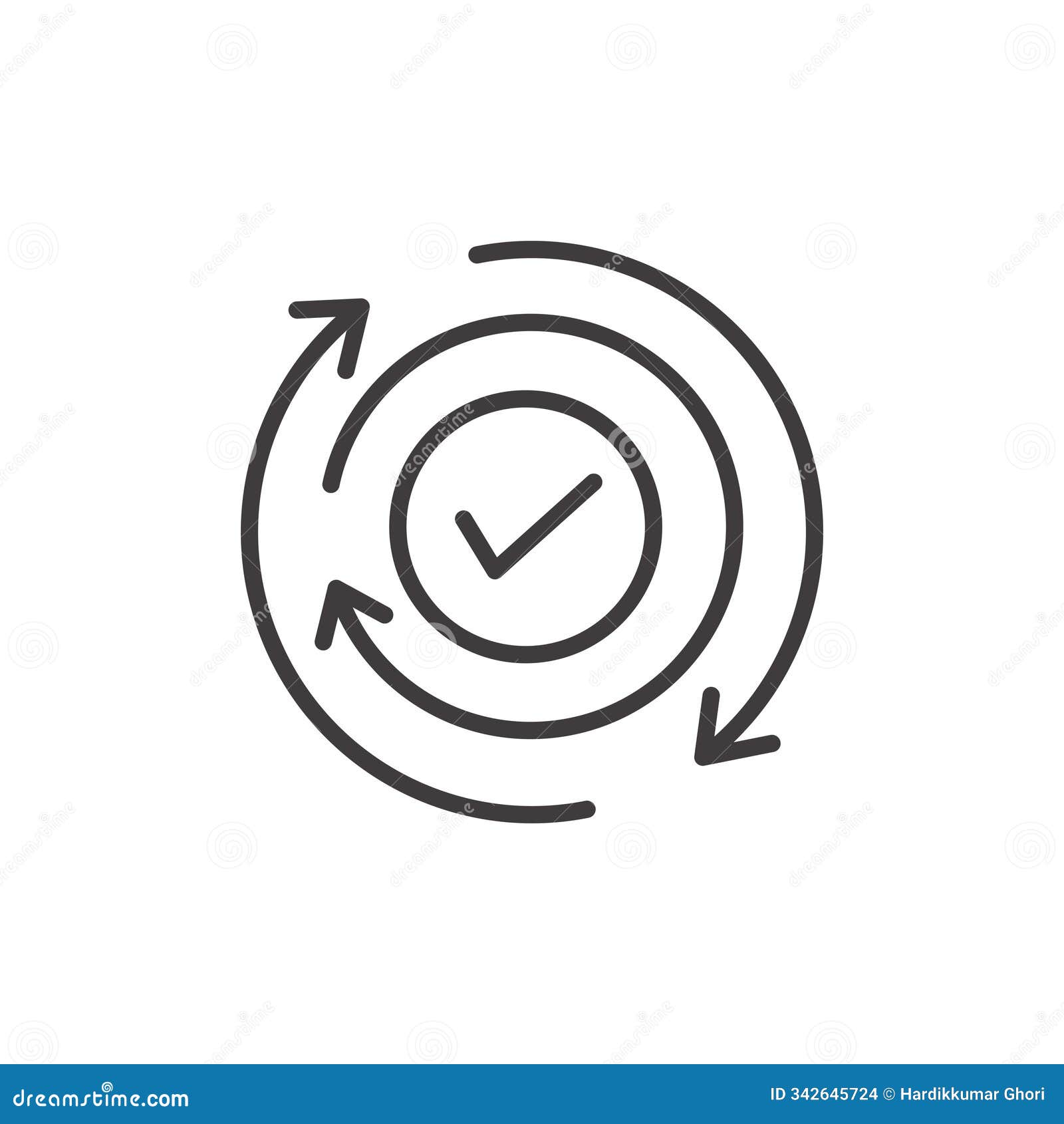 IMPLEMENTATION Stroke Icon in Black Stock Vector - Illustration of ...