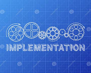 Implementation Blueprint stock vector. Illustration of implemented ...