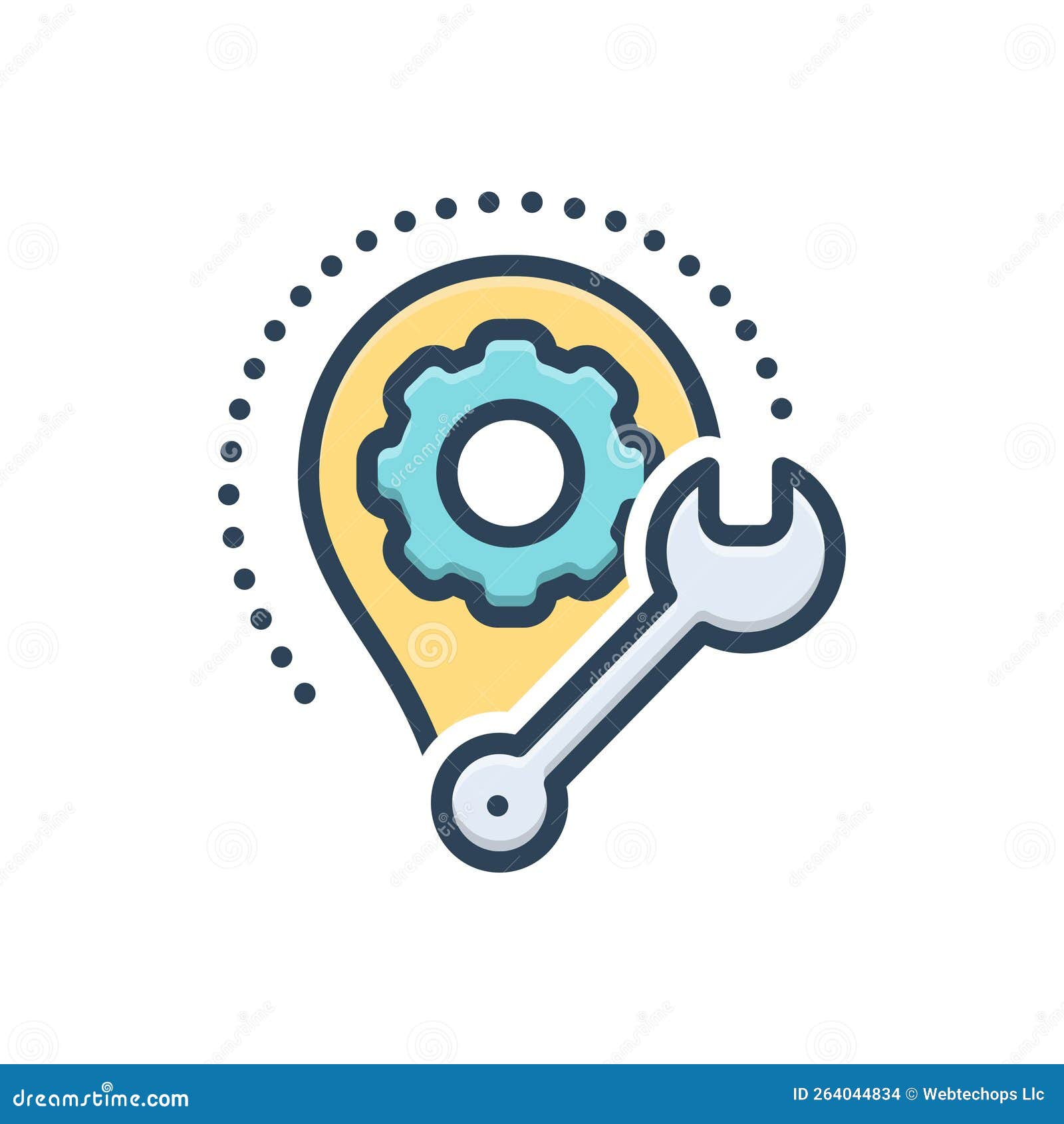 Color Illustration Icon for Implemented, Adjustment and Conceptualize ...