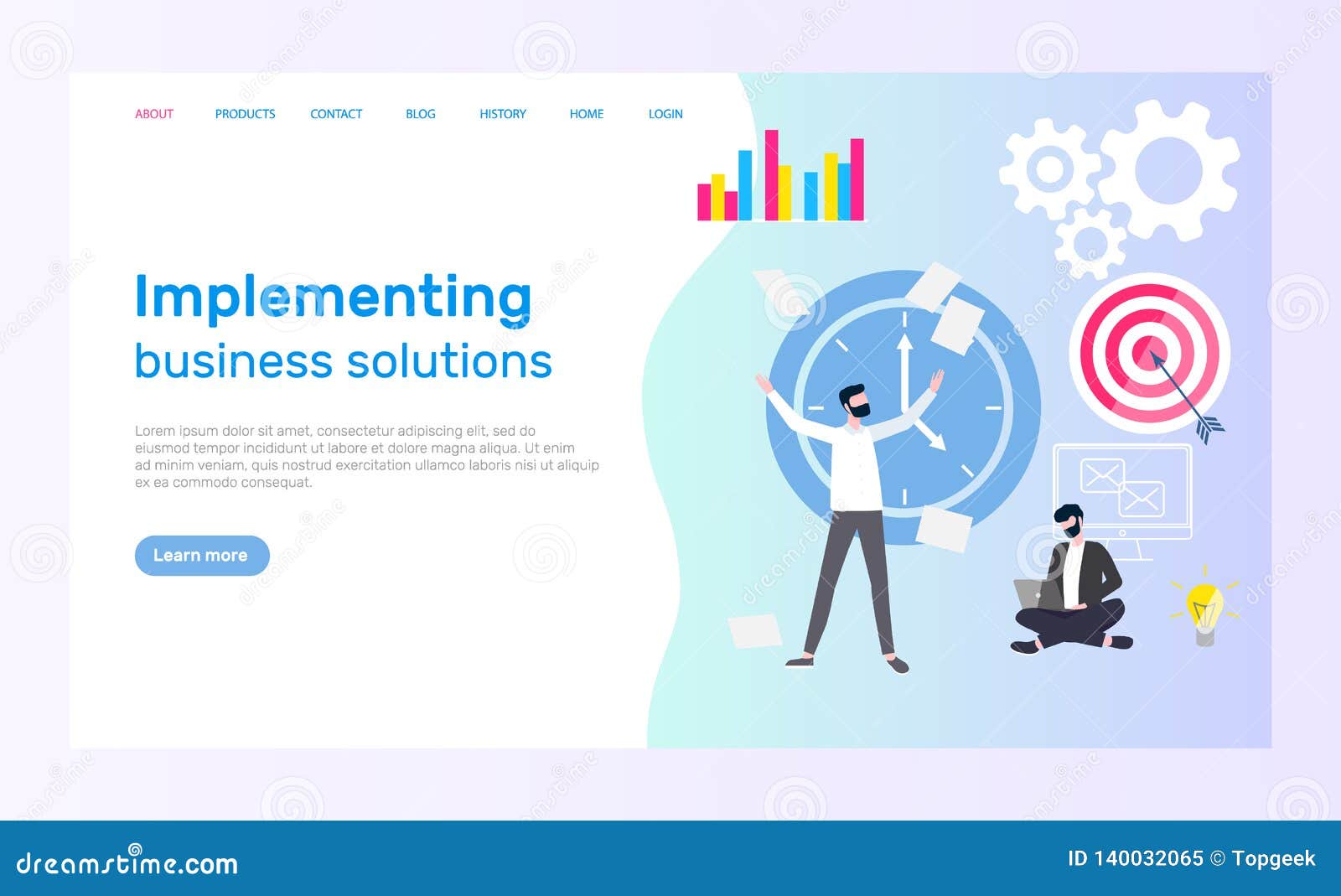 Implementing Business Solution and Technologies Stock Vector ... Implementing Business Solution and Technologies Stock Vector ...