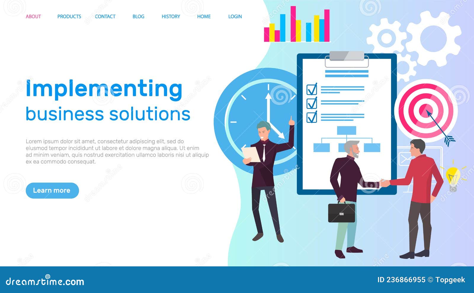 Implementing Business Solution Website. People Work with Making Deal ... Implementing Business Solution Website. People Work with Making Deal ...