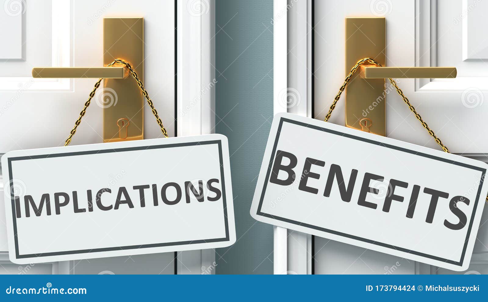 Implications or Benefits As a Choice in Life - Pictured As Words ...