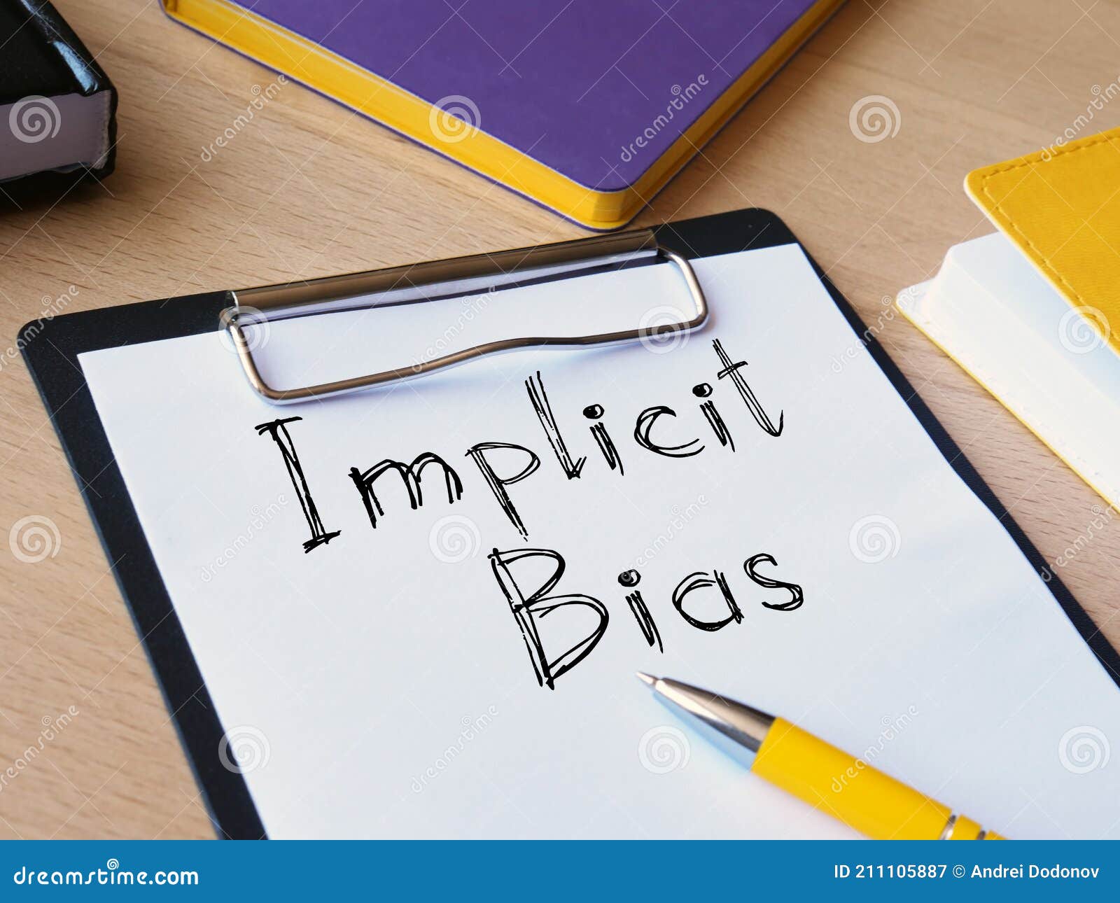 Implicit Bias is Shown on the Conceptual Photo Using the Text Stock ...