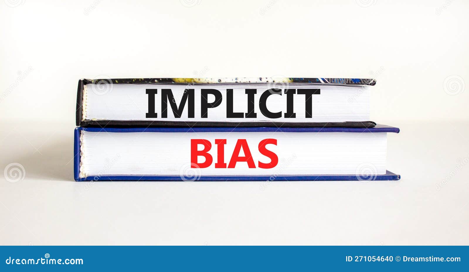 Implicit Bias Symbol Concept Words Implicit Bias On Wooden Block