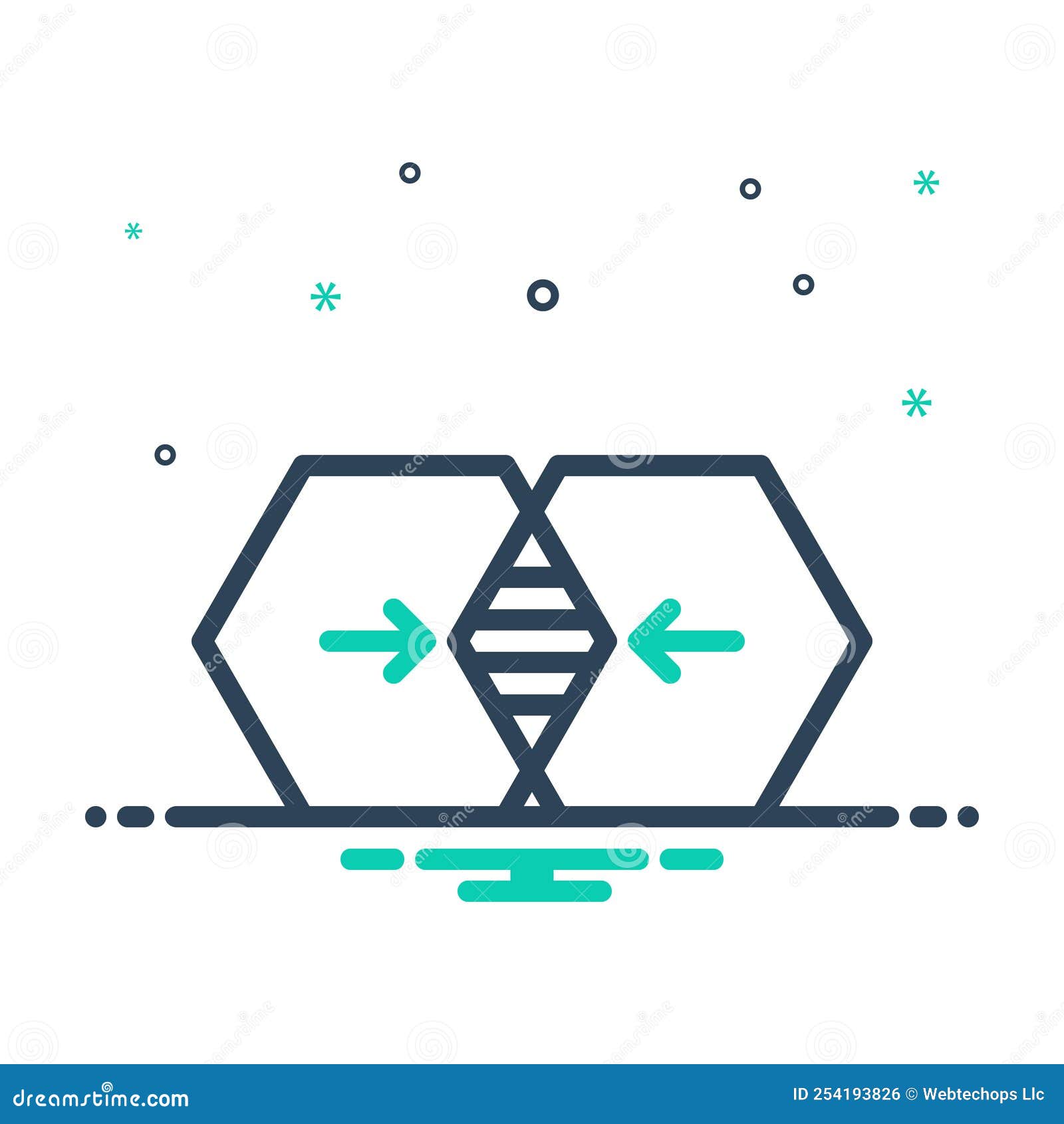 Mix Icon for Implied, Implicit and Indirect Stock Illustration ...
