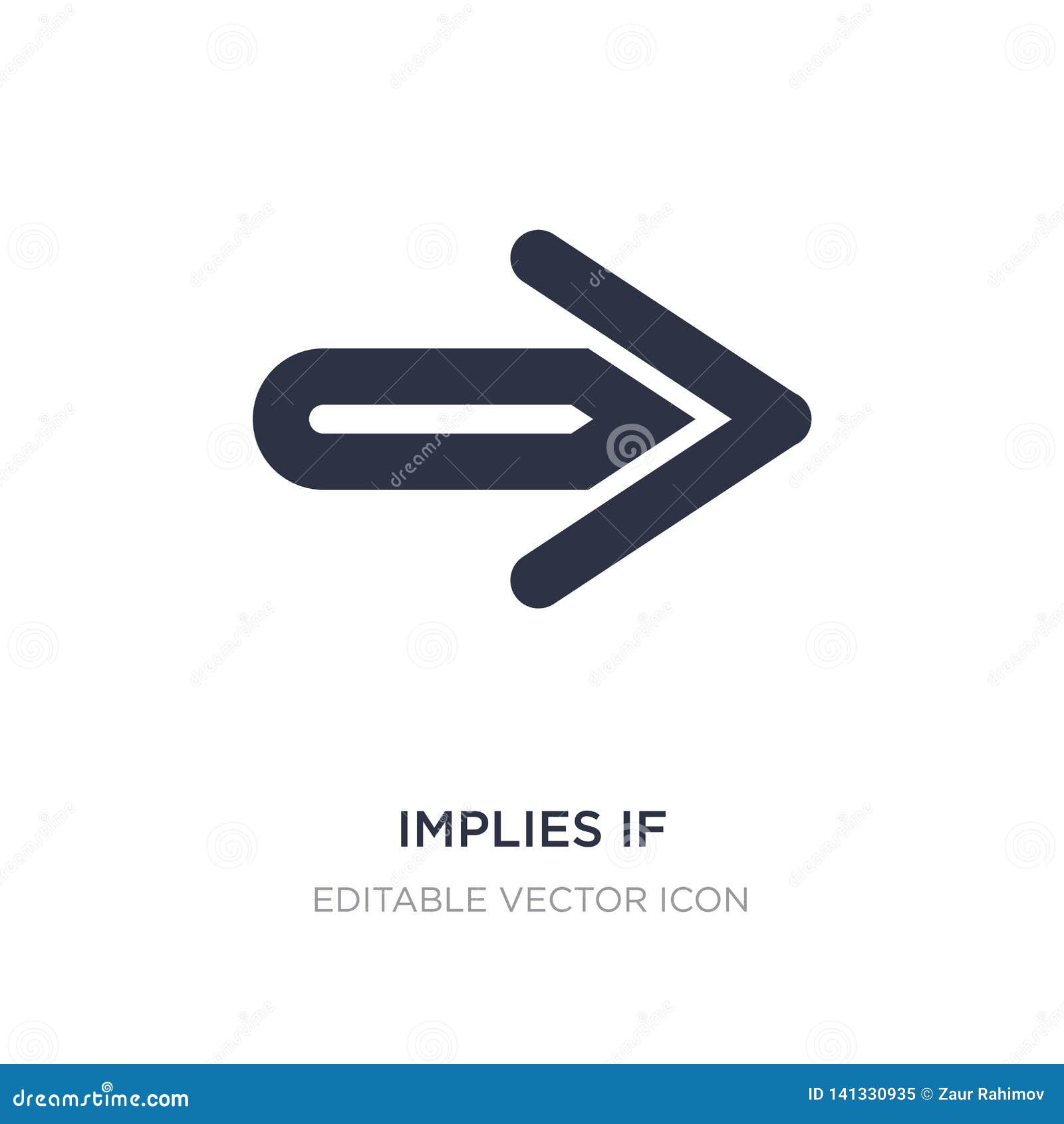 Implies If Icon In Different Style Vector Illustration. Two Colored And ...