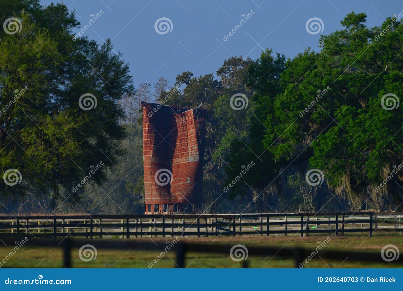 Imploding Old Grain Silo Showing Signs of Rust and Age Stock Image ...