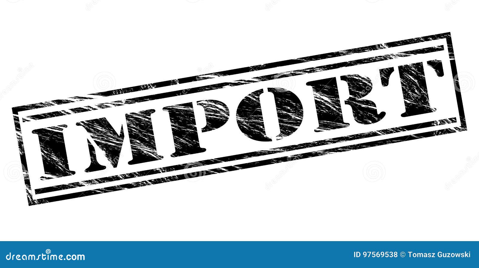 Import black stamp stock illustration. Illustration of stamp - 97569538