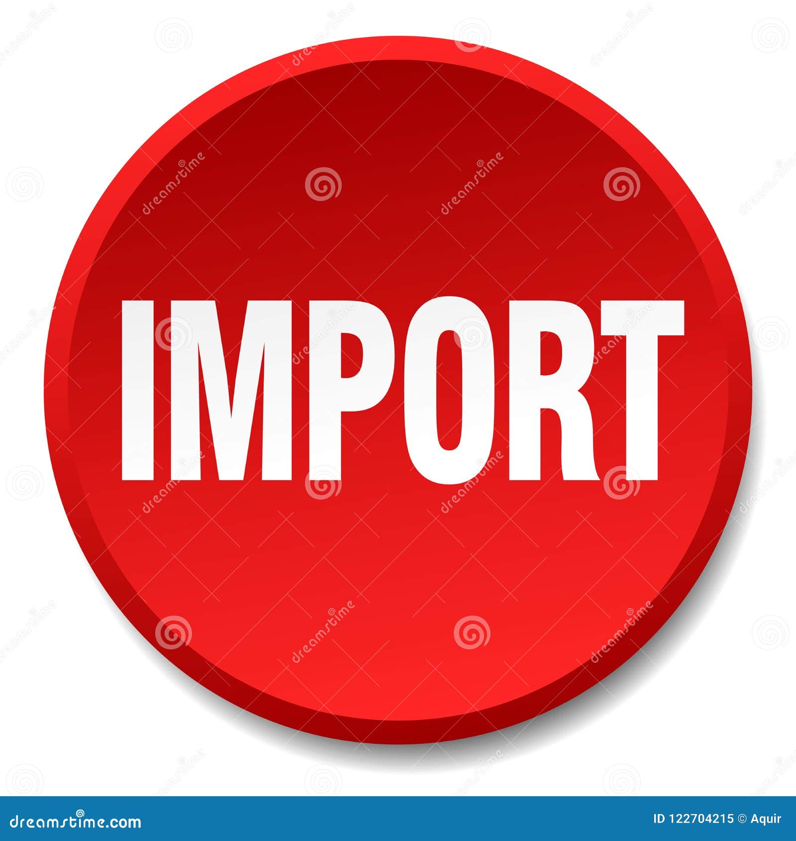 Import button stock vector. Illustration of background - 122704215