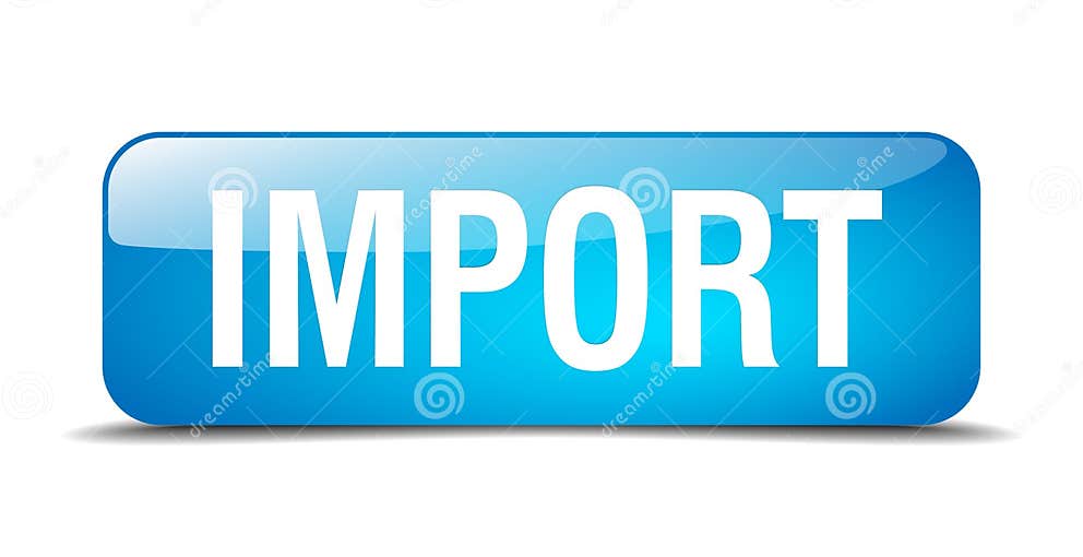 Import button stock vector. Illustration of push, vector - 119901273