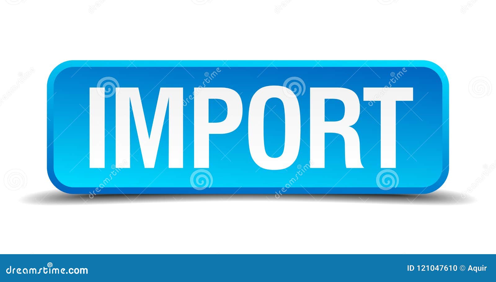 Import button stock vector. Illustration of modern, website - 121047610