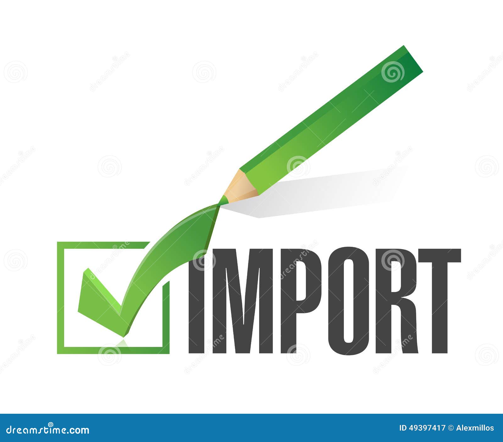 Import Check Mark Illustration Design Stock Illustration - Illustration ...