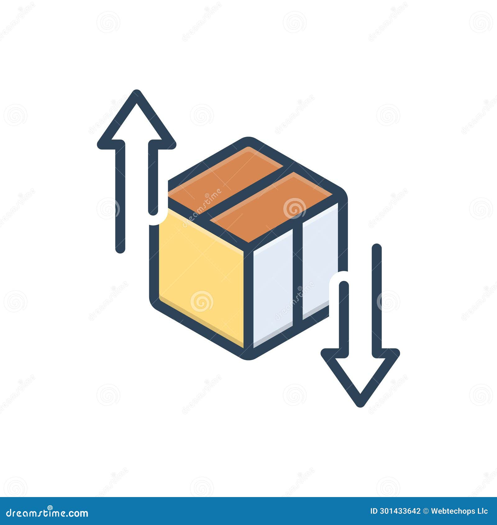 Color Illustration Icon for Import Export, Trading and Business Stock ...