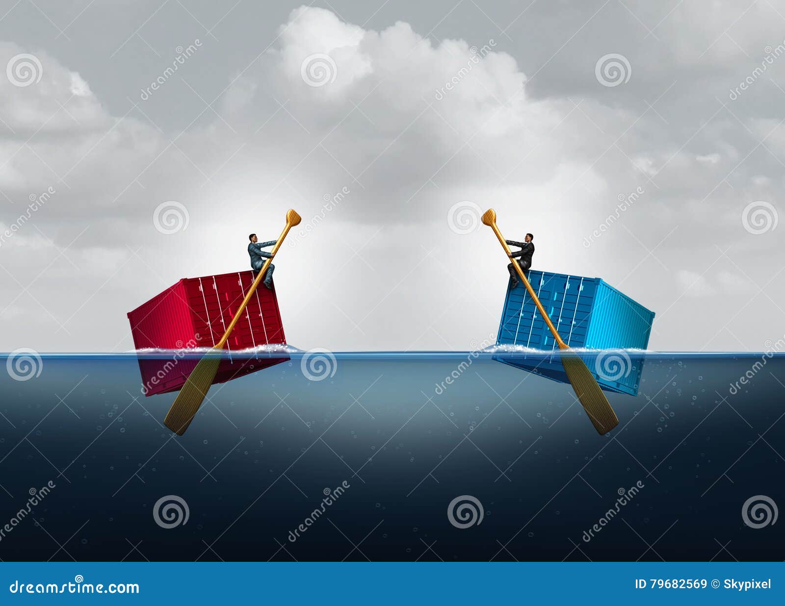 Import And Export Design Cartoon Vector | CartoonDealer.com #81145205