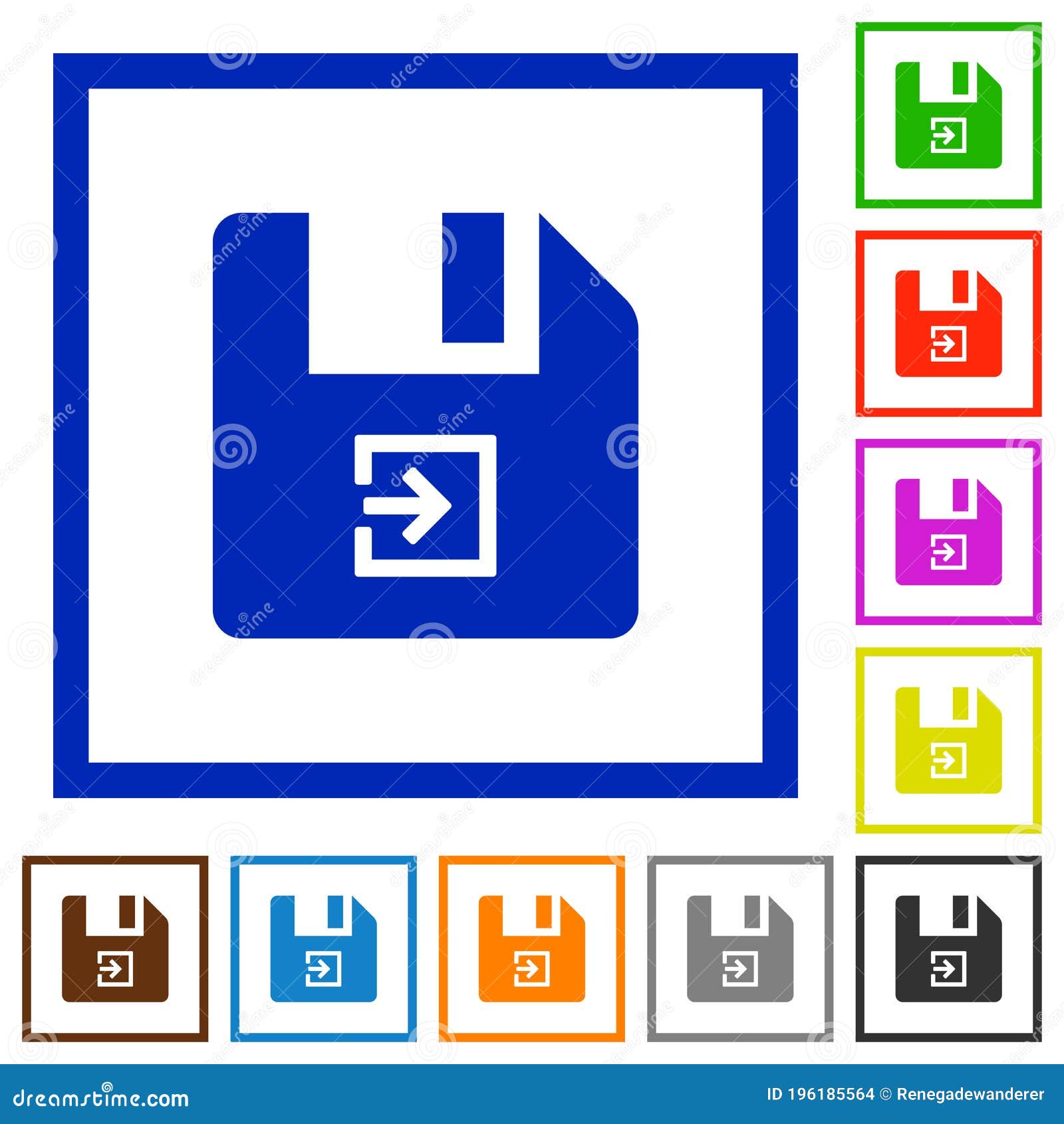 Import File Icon. Download Sign. Save Document Symbol. Interface Button ...