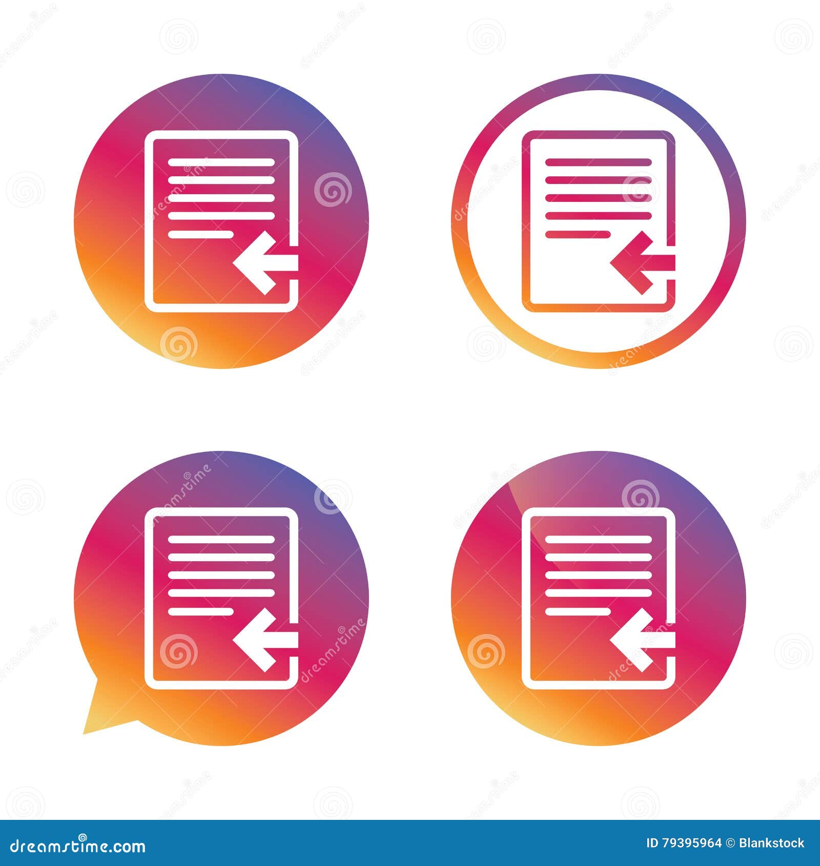 Import File Icon. File Document Symbol Stock Vector - Illustration of ...