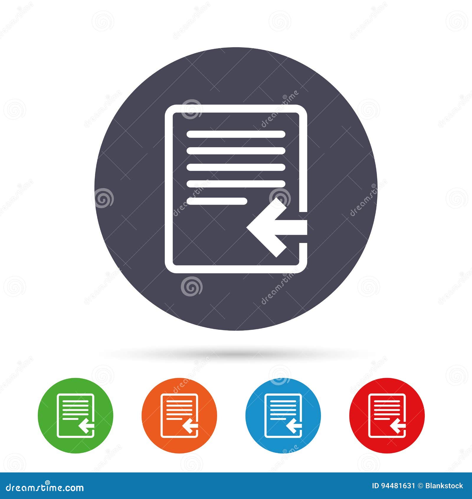 Import File Icon. Download Sign. Save Document Symbol. Interface Button ...