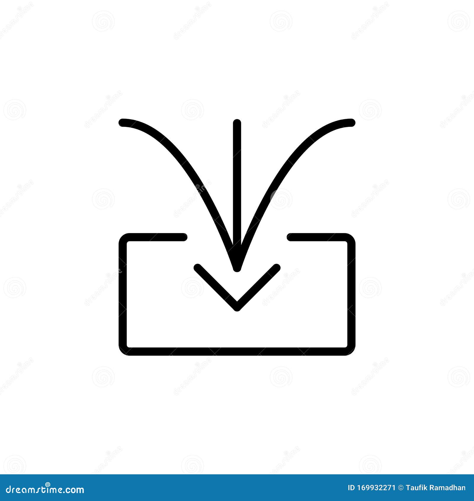 Import Icon Design Line Style. Perfect for Application, Web, Logo and ...