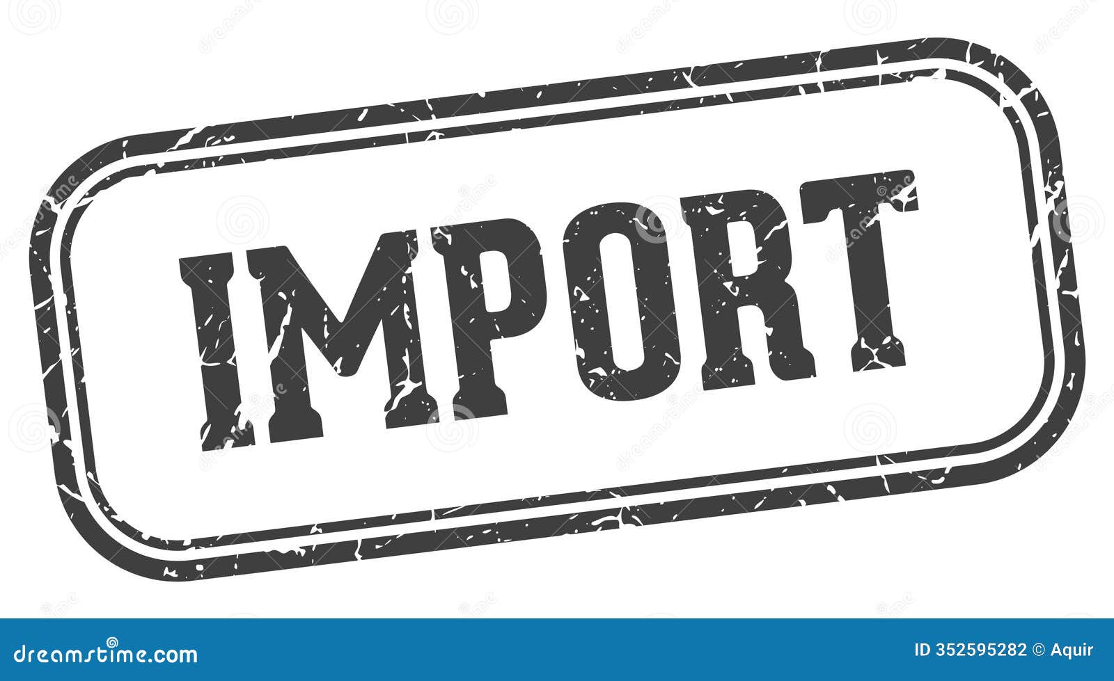 Import In Red Rectangular Stamp Royalty-Free Stock Image ...