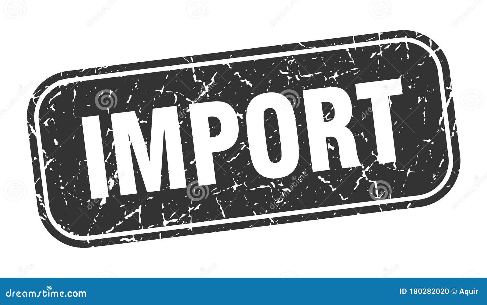 Import Stamp. Import Square Grungy Isolated Sign Stock Vector ...