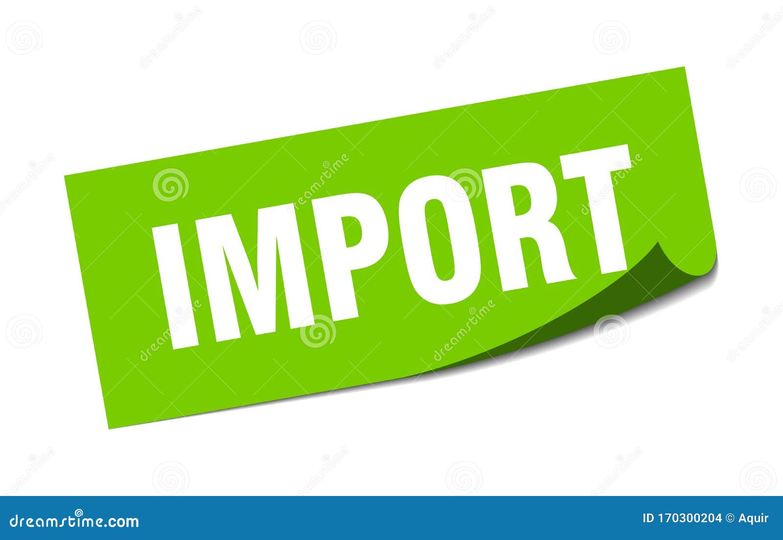 Import Sticker. Import Square Sign Stock Vector - Illustration of ...