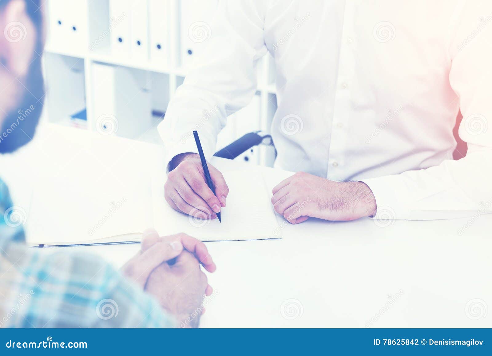 Importance of Dialogue at Workplace, Toned Stock Photo - Image of ...