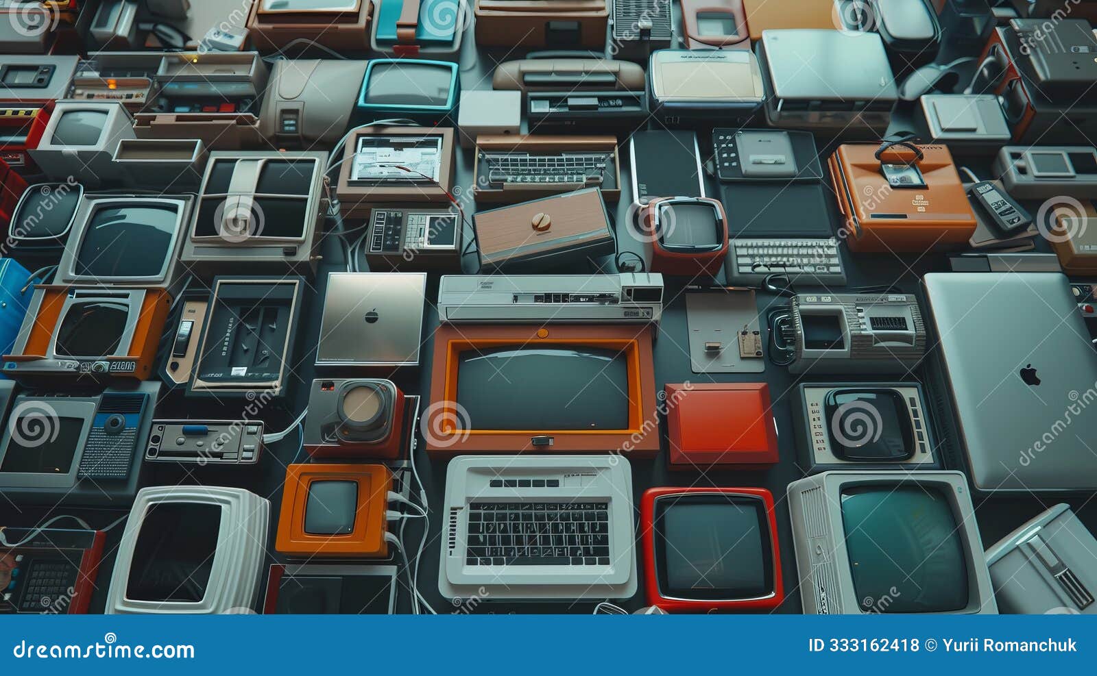 Importance of Electronic Waste Recycling Neatly Arranged Devices in a ...