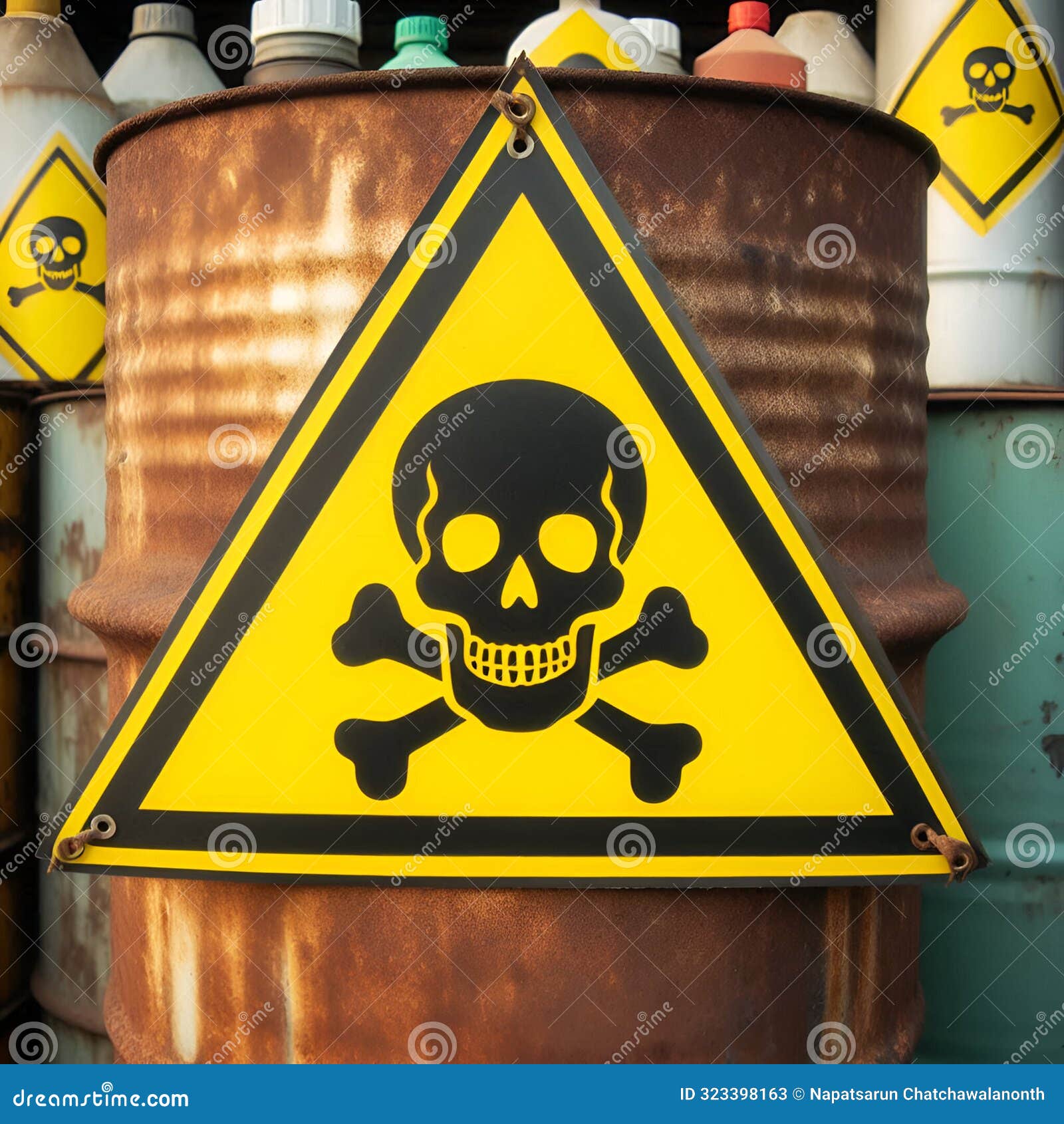 The Importance of Hazardous Waste Symbols, Generative AI. Stock Image ...