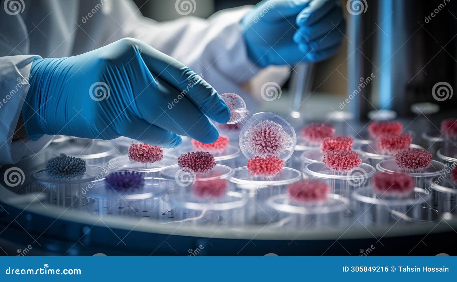 The Intricate Process Of Ribosomes Synthesizing Proteins In Vivid ...