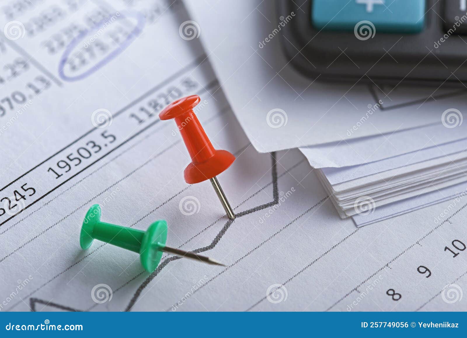 Important Date and Calendar Appointment. Pin on Calendar Stock Photo ...