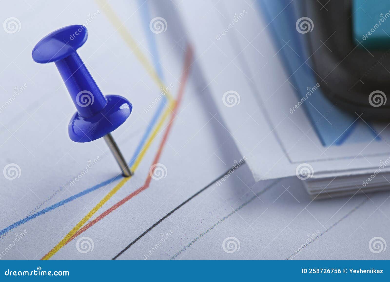 Important Date and Calendar Appointment. Pin on Calendar Stock Photo ...