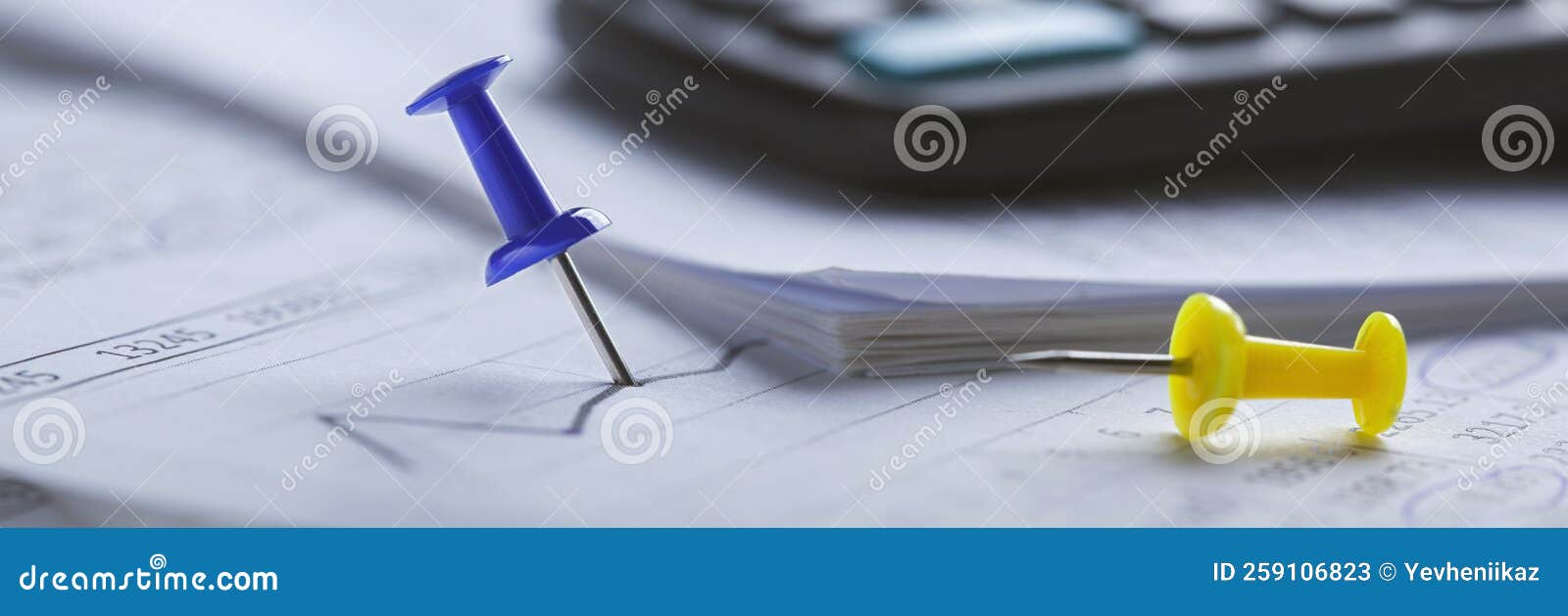 Important Date and Calendar Appointment. Pin on Calendar Stock Image ...