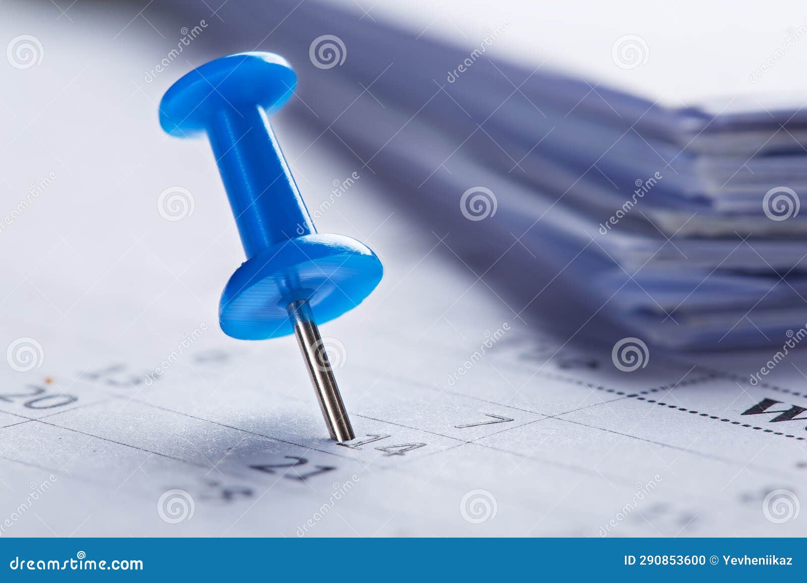 Important Date and Calendar Appointment. Pin on Calendar Stock Photo ...