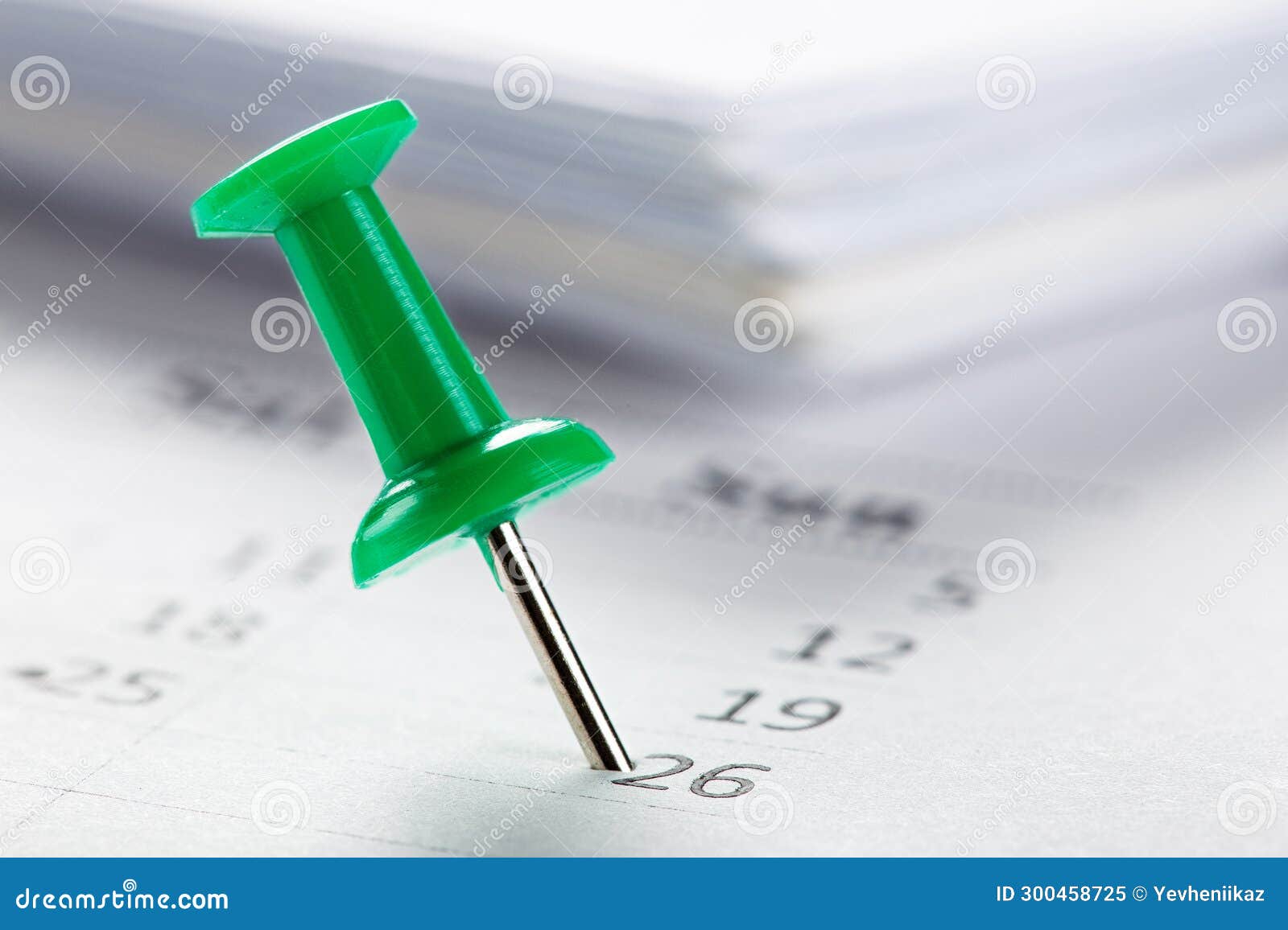 Important Date and Calendar Appointment. Pin on Calendar Stock Image ...