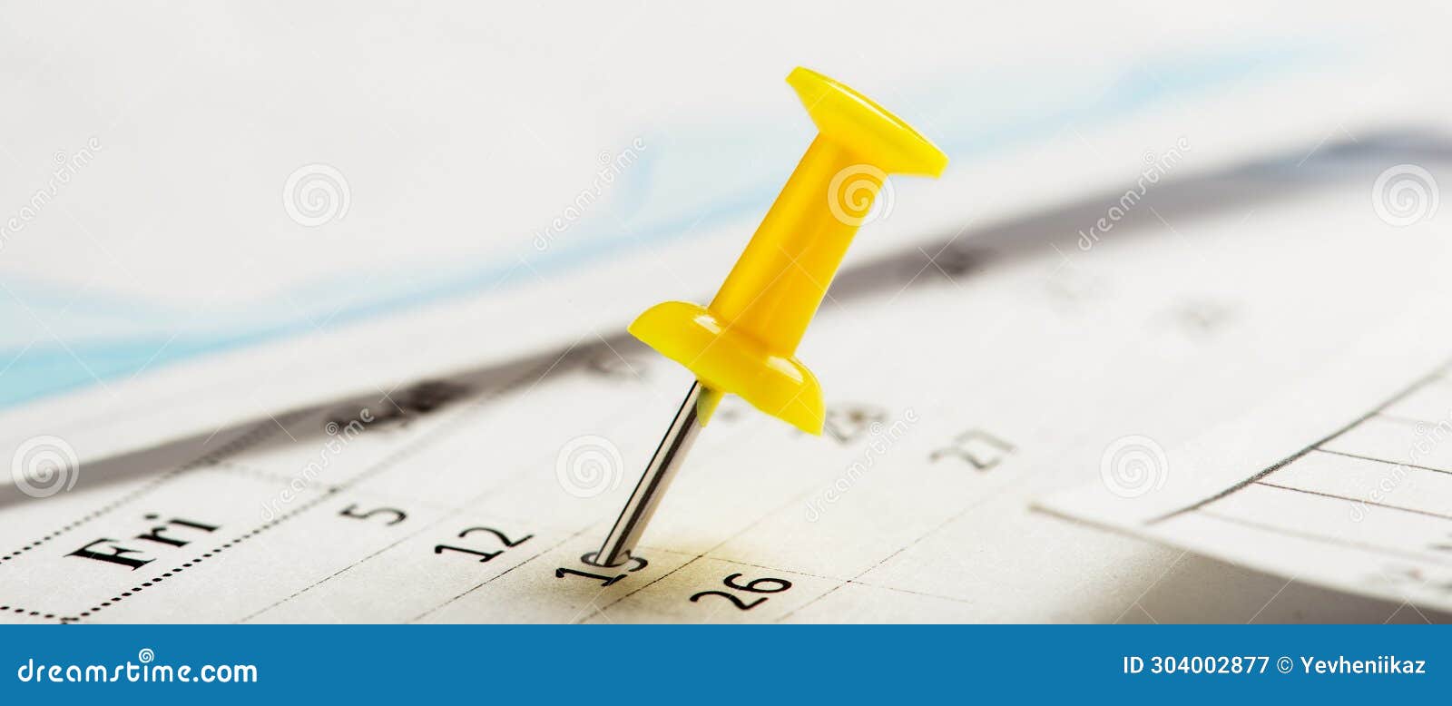 Important Date and Calendar Appointment. Pin on Calendar Stock Image ...