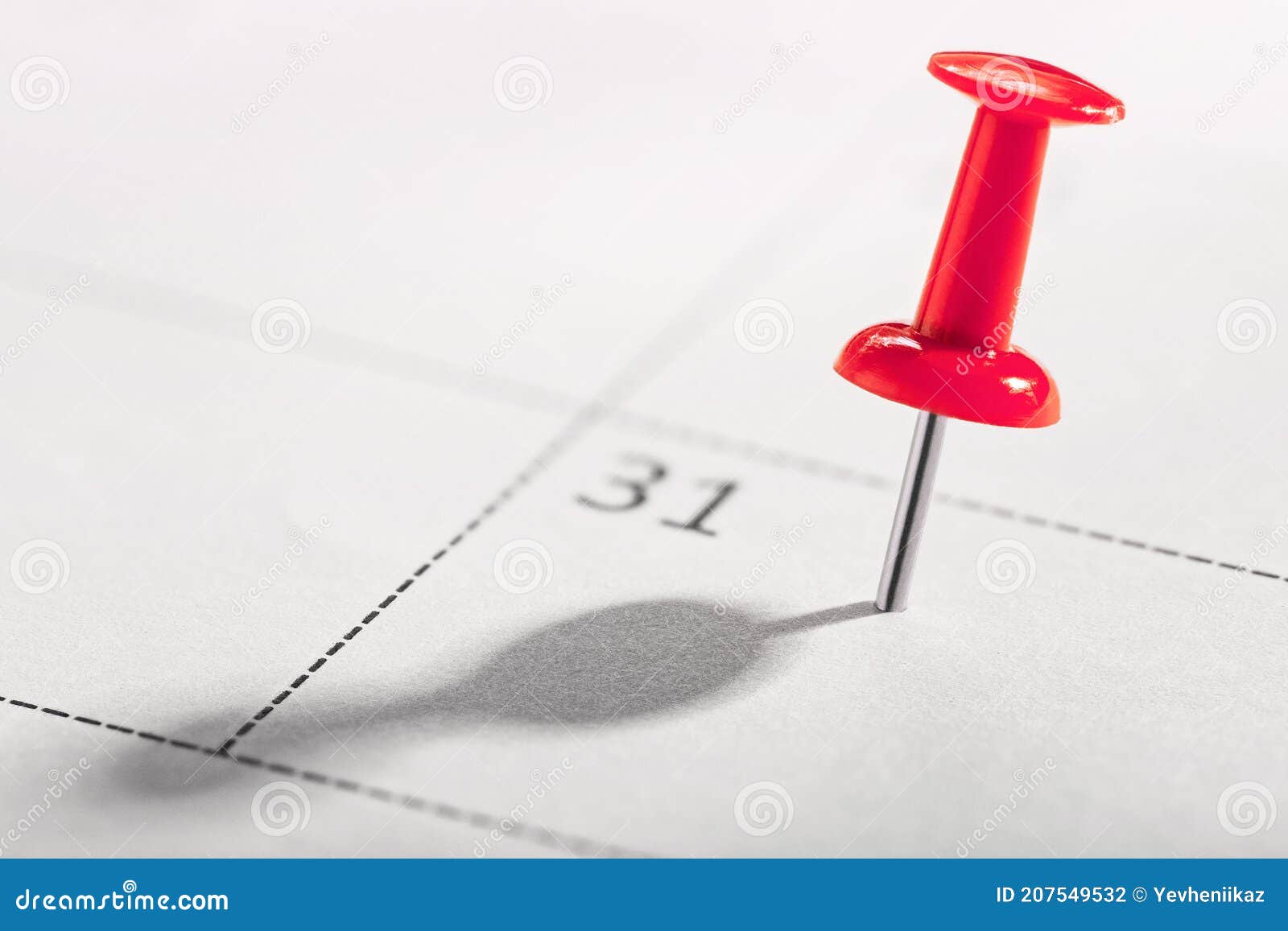 Important Date and Calendar Appointment.Red Pin on Calendar Stock Photo ...