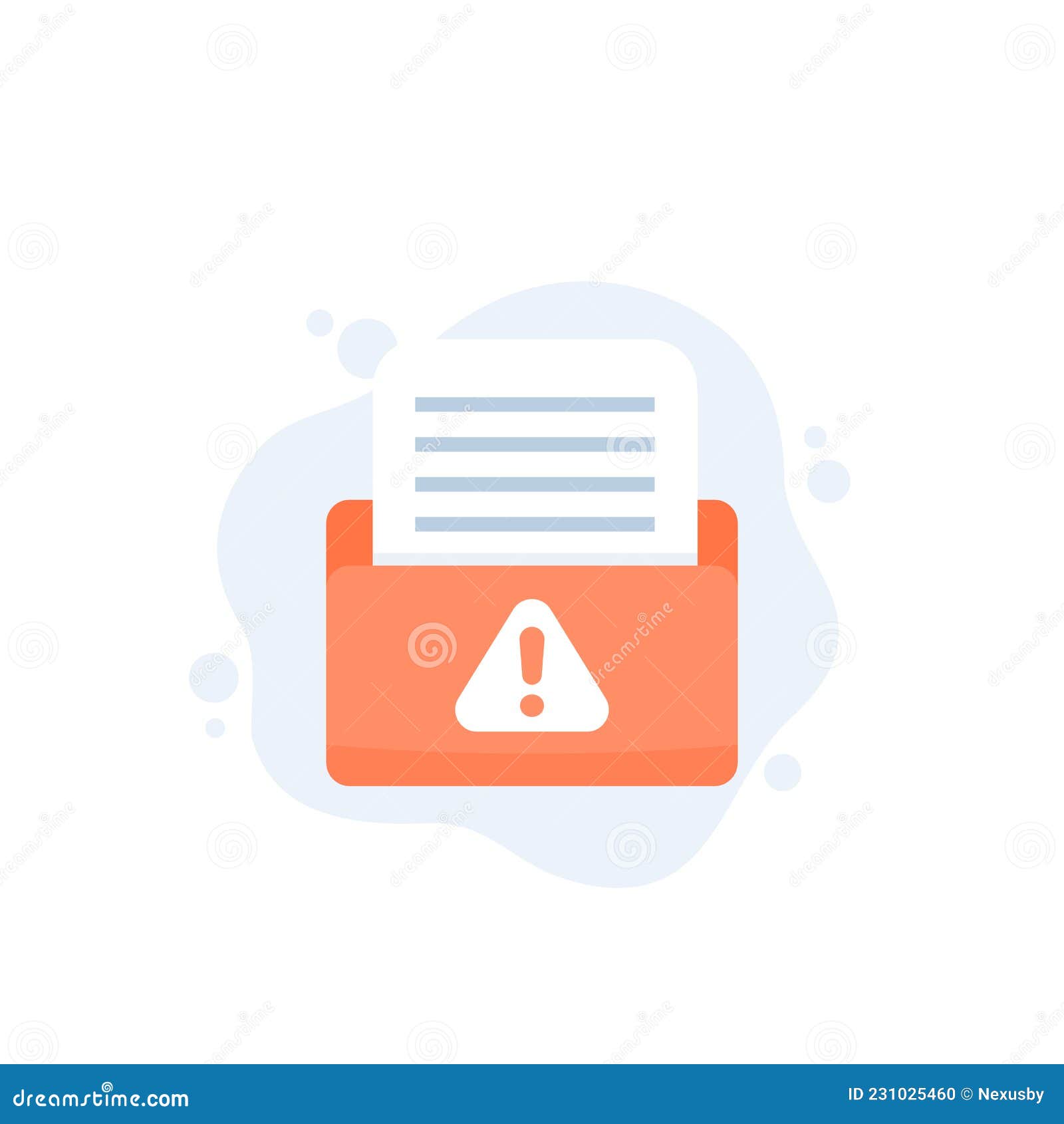 Important Documents Icon, Flat Vector Stock Vector - Illustration of ...