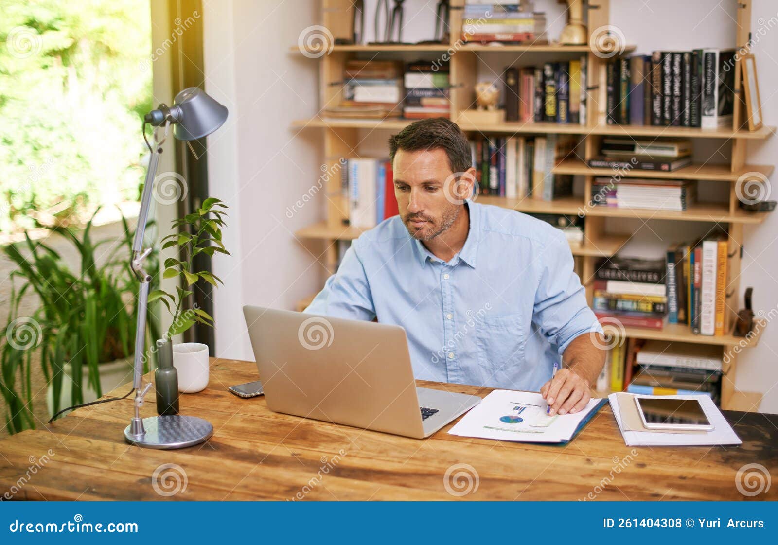 Important Documents Need To Be Checked and Rechecked. a Young Man ...