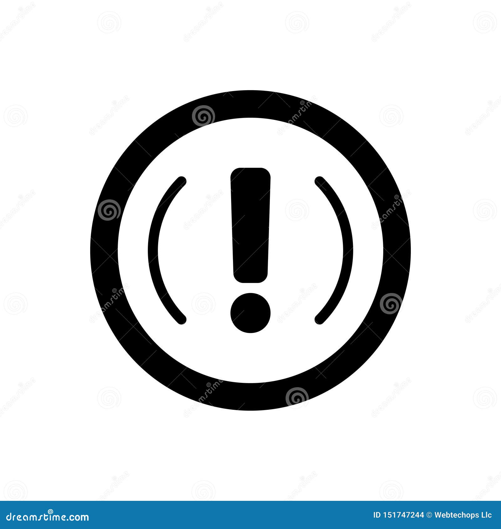 Black Solid Icon for Important, Exclamation and Mark Stock Vector ...