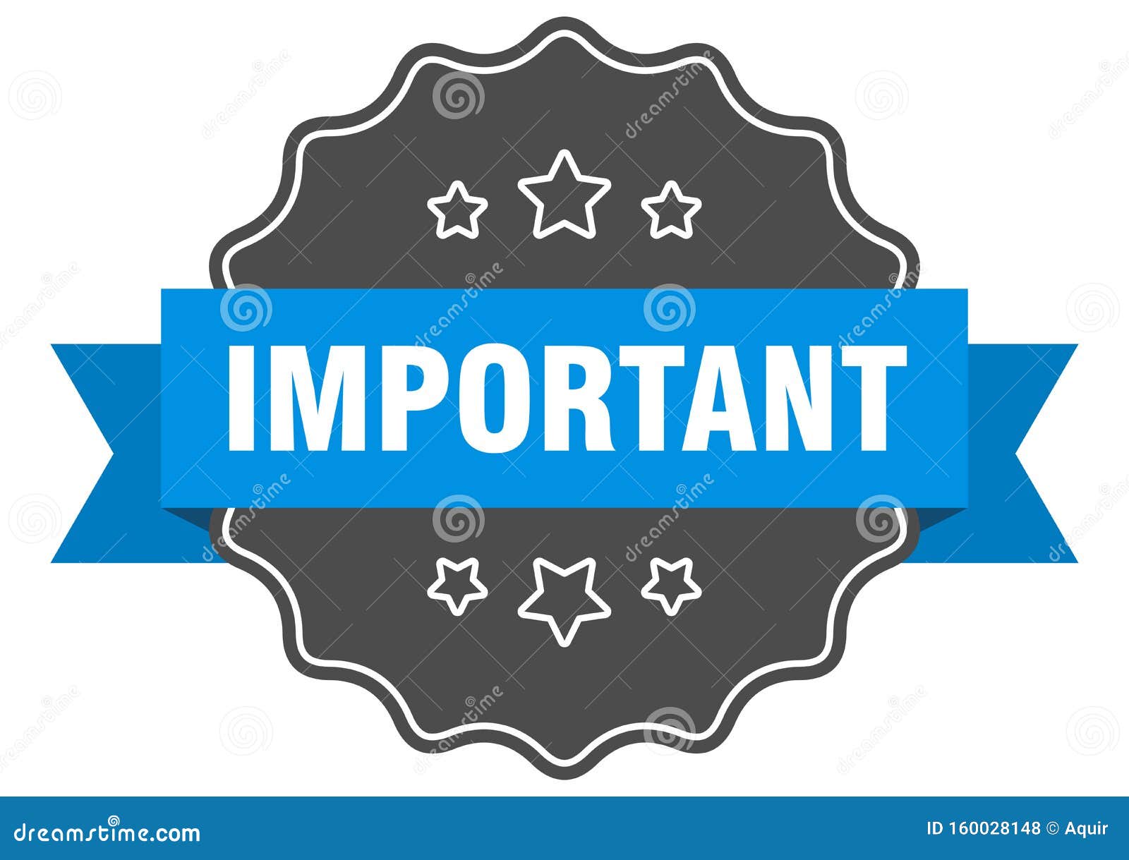 Important label stock vector. Illustration of sign, banner - 160028148