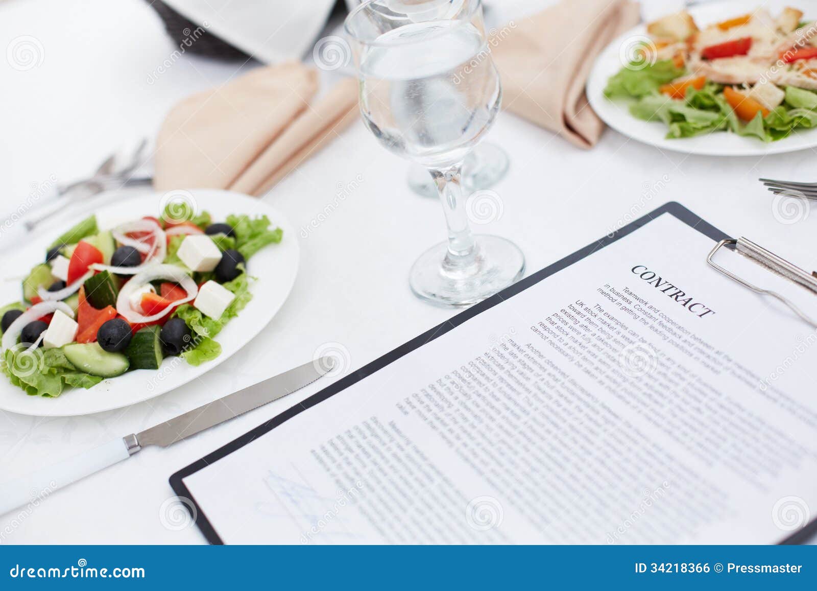 Important lunch stock photo. Image of clipboard, document - 34218366